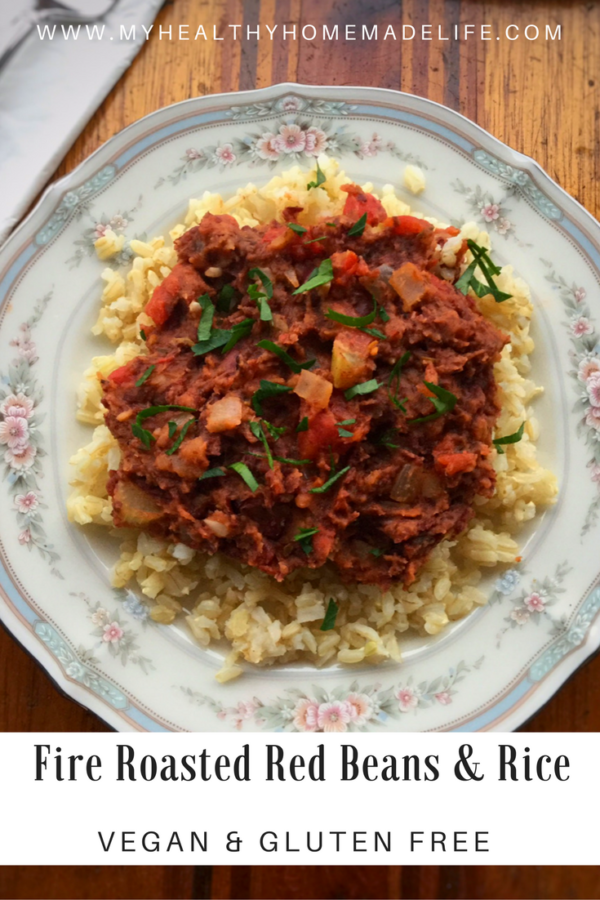 Fire Roasted Red Beans and Rice (Vegan & Gluten Free) - My Healthy ...